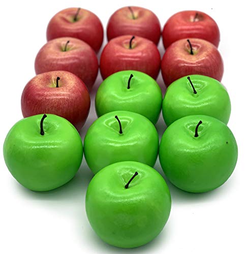 Dasksha Realistic Fake Apples - 13 PCS - 7 Red Apples and 6 Green ...