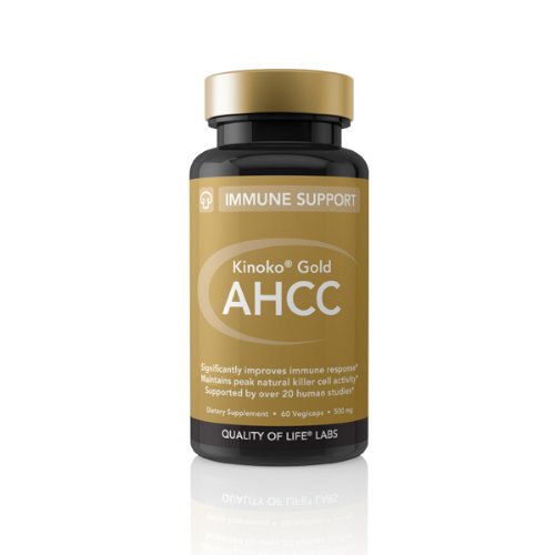 Premium Kinoko Gold AHCC Supplement-500mg of AHCC per Capsule-Supports ...