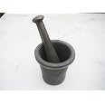 Amazon.com: Cast Iron Mortar Pestle Rock-Ore Crusher-Pulverizer-Assay ...