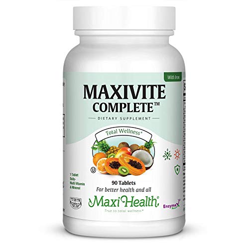 Maxi Health MAXIVITE Complete - Multivitamin & Mineral - with Iron ...