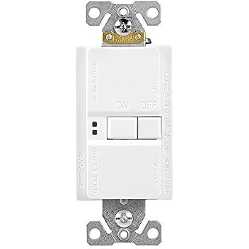 EATON Wiring GFCI Self-Test 20A -125V Blank Face Receptacle with ...