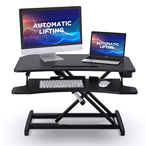ABOX Standing Desk Converter with Electric Powered Lifting, 34" Height ...