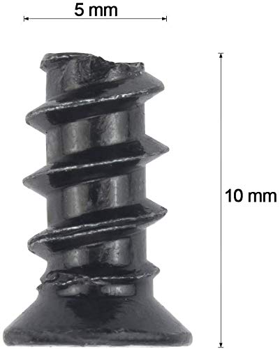 Persberg 100pcs Computer Cooling Fan Mount Screws, M5x10 Black Computer ...