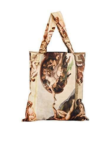 Amazon.com: Michelangelo Tote Bag - The Creation of Adam: Handmade