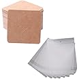 Amazon.com: 100Piece Kraft Brooch Pin Cards Square Brooch Display ...