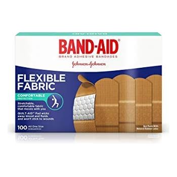 Amazon.com: Band-Aid Brand Flexible Fabric Adhesive Bandages for Wound ...