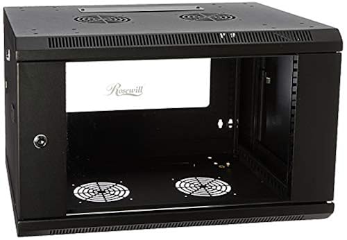 Rosewill Professional 6U Wall mount Cabinet Enclosure 19-Inch Server ...