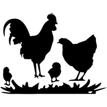 Amazon.com: Chicken Family - Animal Decal Vinyl Removable Decorative ...