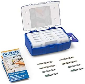 Dremel 682 Glass Etching Set, Accessory Kit with 8 Rotary Tool ...