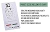 ASA Techmed Snellen Pocket Eye Chart Wall Chart for Visual Acuity with ...