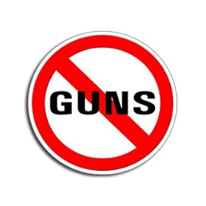 Amazon.com: NO GUNS - Window Bumper Laptop Sticker: Automotive