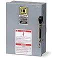 Square D, AC Disconnect, NEMA 3R, 200A 240VAC, 3-Pole Unfused, Hub ...