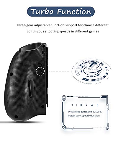 binbok Joypad para Switch, Controlador Inalámbrico 8 Colores LED ...