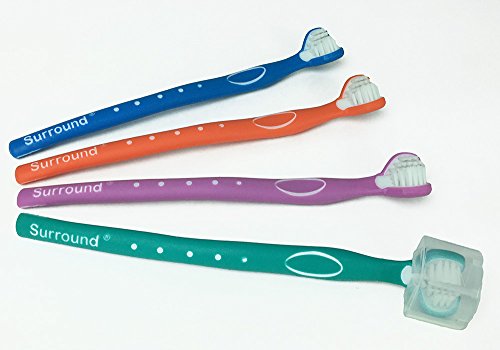 Amazon.com: 3 PACK :: DenTrust 3-Sided Toothbrush :: Soft :: Wrap ...