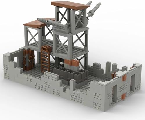 WW2 Military Base Sets Army World War ii Weapons Fortress Bunker ...