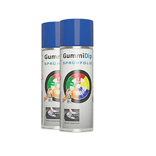 Gummi Dip Sprühfolie, Spray, 2er Set, 2x400 ml (Blau): Amazon.de: Auto