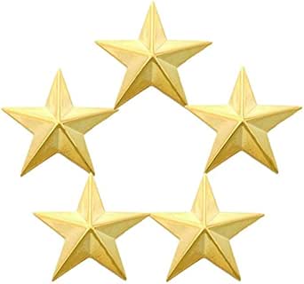 Amazon.com: First Class Five Star Rank Collar Lapel Pin Insignia (Pair ...