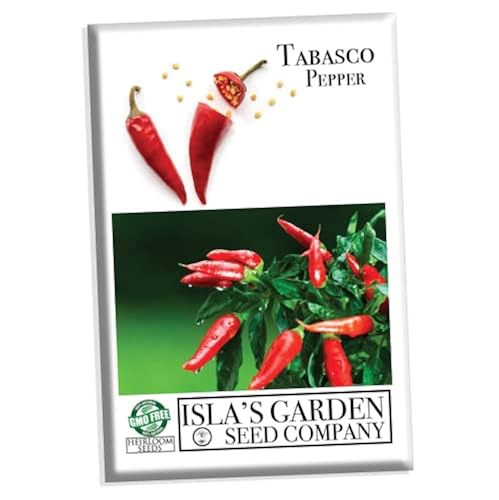 "Tabasco" Red Hot Chili Pepper Seeds for Planting, 50+ Heirloom Seeds ...
