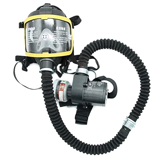 Electric Constant Flow Supplied Air Fed Full Face Gas Mask Respirator ...