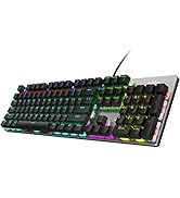 Amazon.com: Fiodio Mechanical Gaming Keyboard, Fantastic LED Rainbow ...