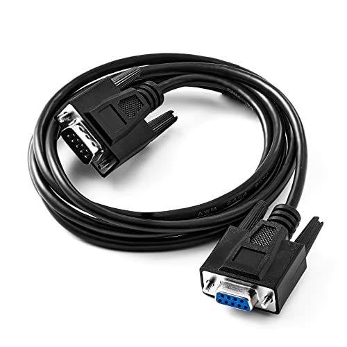 PhyinLan Straight Through DB9 RS232 Serial Cable, 6ft Male to Female 9 ...