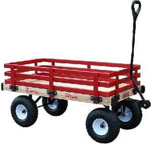 Millside Industries Wooden Express Wagon, 16-Inch X 36-Inch, Pull-Along ...
