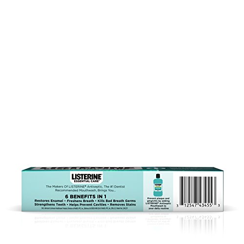 Listerine Essential Care Original Gel Fluoride Toothpaste, Prevents Bad ...