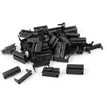 Amazon.com: uxcell 200 Pcs FC-14P 14 Pin Male IDC Socket Ribbon Cable Connector Black: Electronics