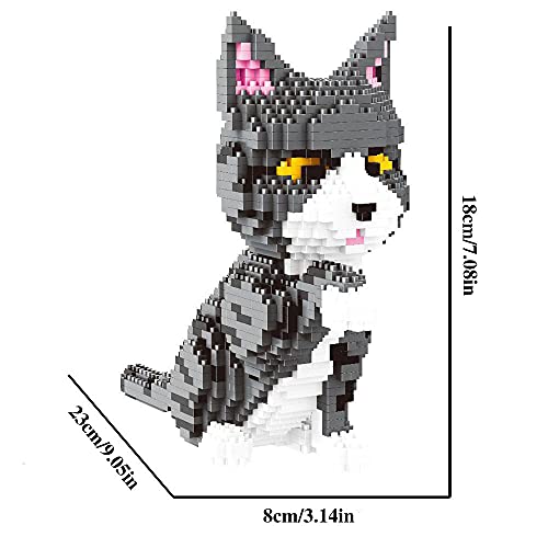 ISeeSee Mini Cat Building Blocks Pet Building Toy Bricks Micro Mini ...