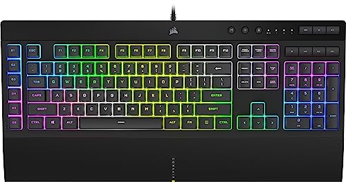 Corsair K55 RGB PRO XT - Dynamic Per-Key RGB Backlighting - Six Macro ...