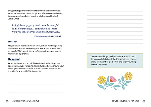 52-Week Devotional for Girls: Prayers for Growth and Inspiration ...