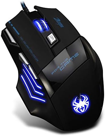 T80 USB Wired Optical Mouse 7 Buttons Professional Gaming Computer ...