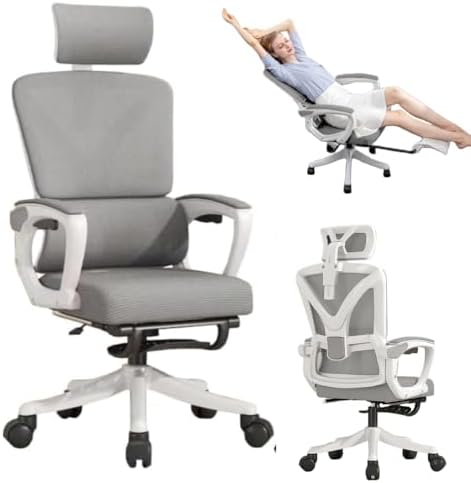Ergonomic Home Office Chair, High Back Mesh Desk Chair with Adjustable ...