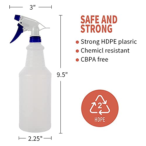 Spray Bottles 32 Oz (4-Pack),Empty Spray Bottles for Cleaning Solutions ...