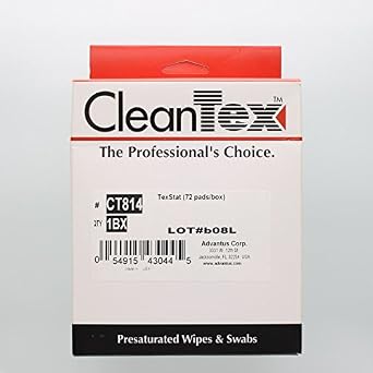 Cleantex Tex Stat Wipes, 72/Box: Science Lab Disposable Wipes: Amazon ...