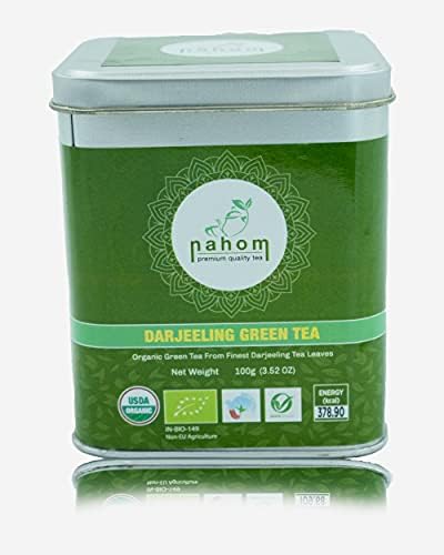 سعر NAHOM's Organic Darjeeling Green Tea Loose Leaf (50 Cups) | Pure ...