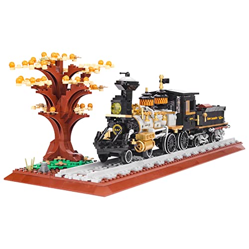 Chunbrommisam Steam Train Buildings Kit, Collectible Locomotive Display ...