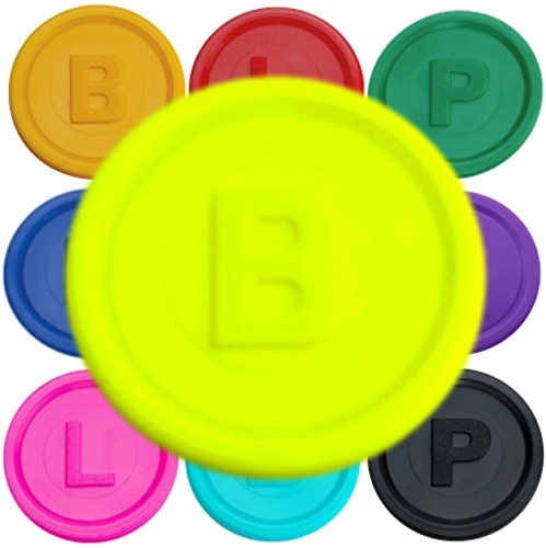 500 Token Neon Yellow B Bottle Bill Game Tokens Container Deposit ...