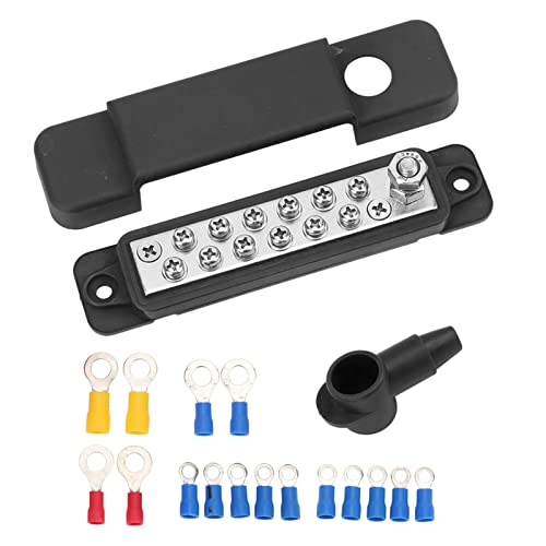 Marine Terminal Block,12 Terminal Ground Distribution Block Kit,12 ...