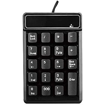 Amazon.com: Adesso 19 Key Numeric Keypad with Retractable Cord - USB (AKP-150): Electronics