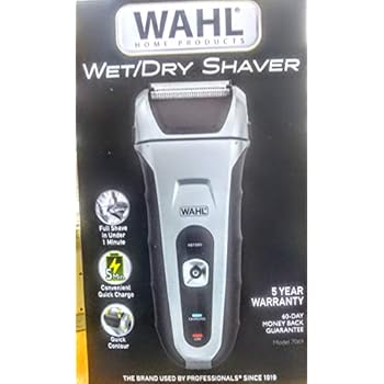 Amazon.com: Wahl Speed Shave Rechargeable Wet/Dry Waterproof Facial ...