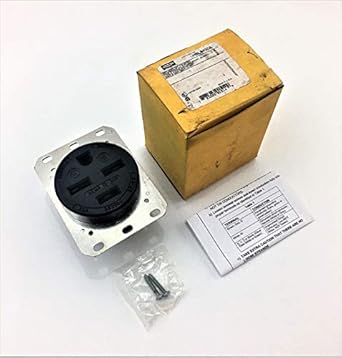 Receptacle, Single, 30A, 15-30R, 250V, Black: Amazon.com: Industrial ...