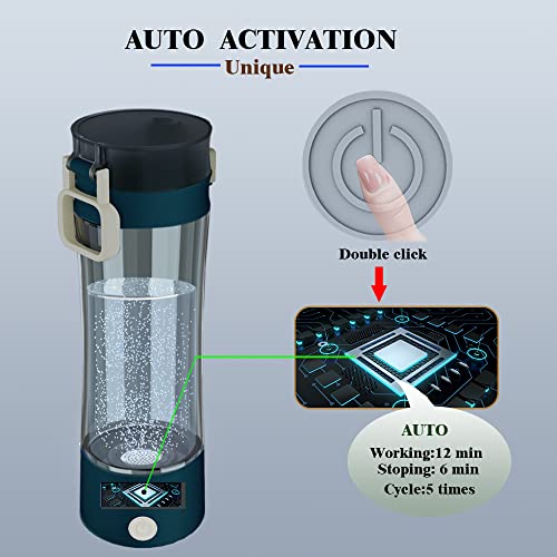 GOSOIT Hydrogen Alkaline Water Flask Bottle Machine Maker Hydrogen Water Generator Ionizer with ...