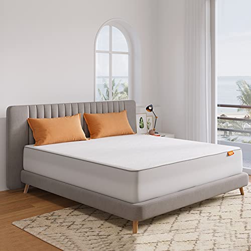 Sweetnight 4 Inch King Mattress Topper with Waterproof Mattress ...