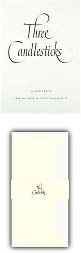 Three Candlesticks A4 Writing Pad, 40 Sheets with Envelopes – BigaMart