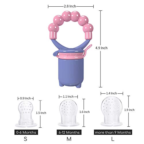 Youen Fresh Food Fruit Feeder Baby Pacifier, Silicone Feeding Pacifier ...