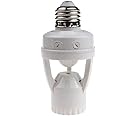 Motion Sensor Light Socket, PIR Motion E26 Screw Bulb Adapter ...