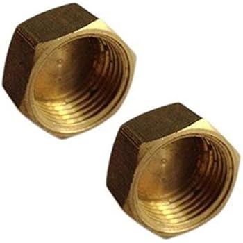 Amazon.com: 1/2" BSP BSPP Pipe Fitting Thread Cap Plug Air Fuel Oil ...