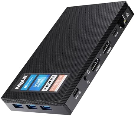 Mini PC, MeLE Quieter3C Fanless Mini PC Celeron N5105 8GB 128GB Small ...