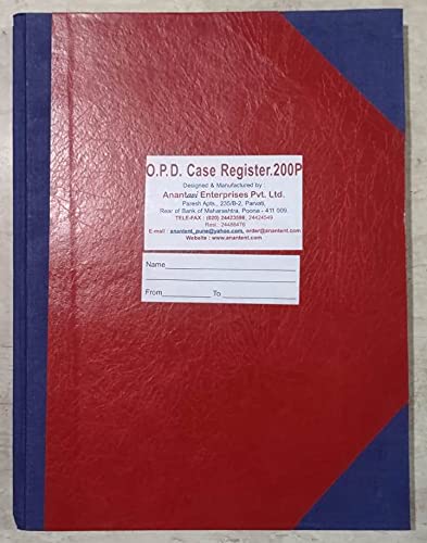 Buy NABH Hospital OPD Register (100 Pages) [As per I.T. Rule : Appendix ...